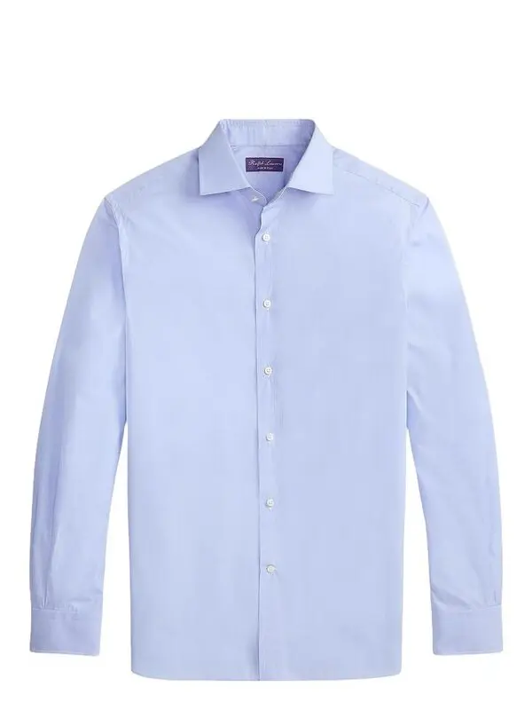 Ralph Lauren Purple Label End-on-end Cotton Shirt - Medium Blue