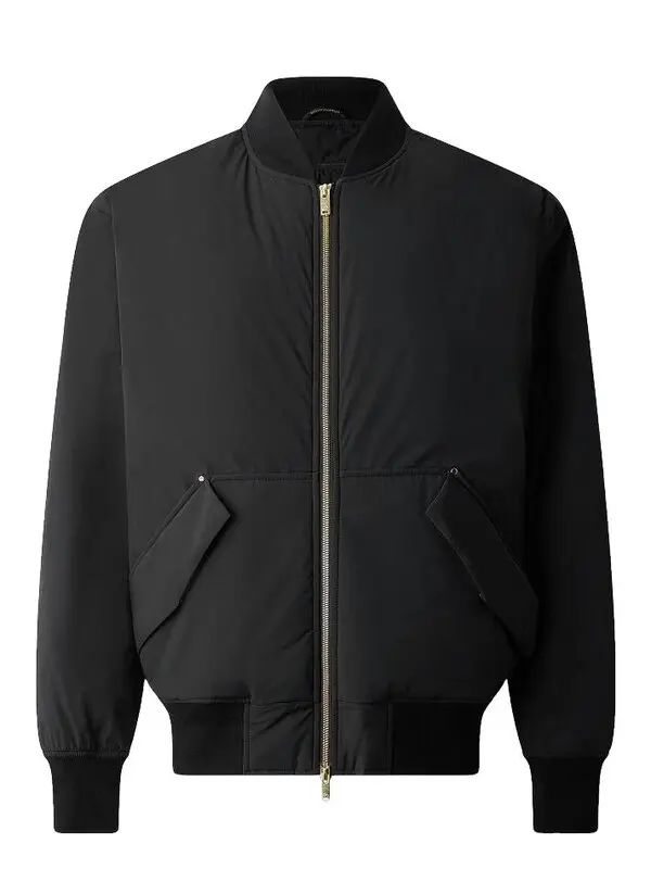 Moose Knuckles Freehang Brixton Down Bomber Jacket - Black