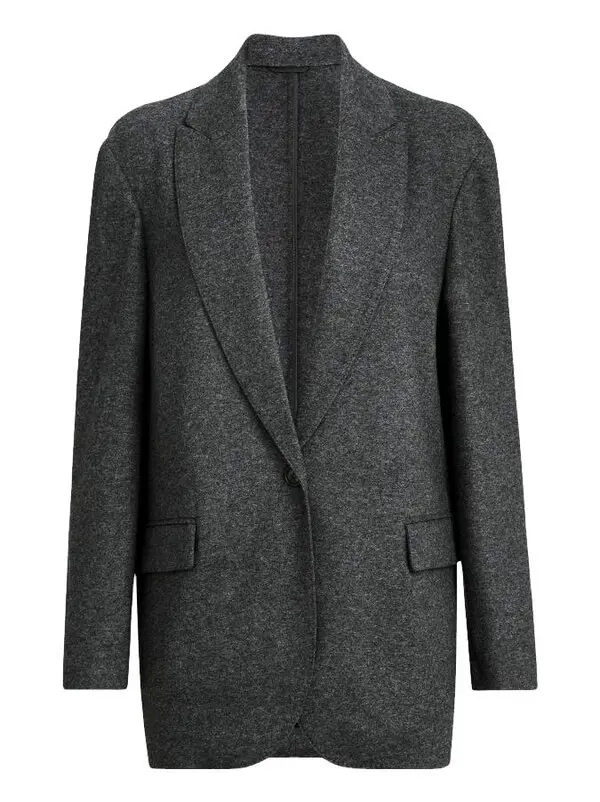 Brunello Cucinelli Cashmere Jersey Blazer - Anthracite