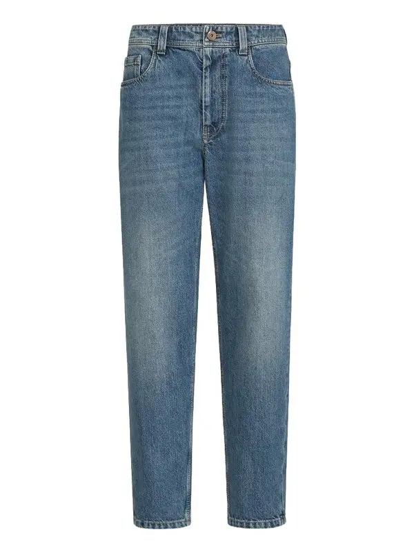 Brunello Cucinelli Authentic Baggy Tapered Jeans - Denim