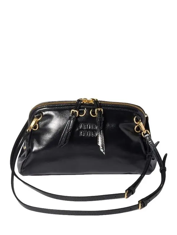 Miu Miu Leather Clutch - Black