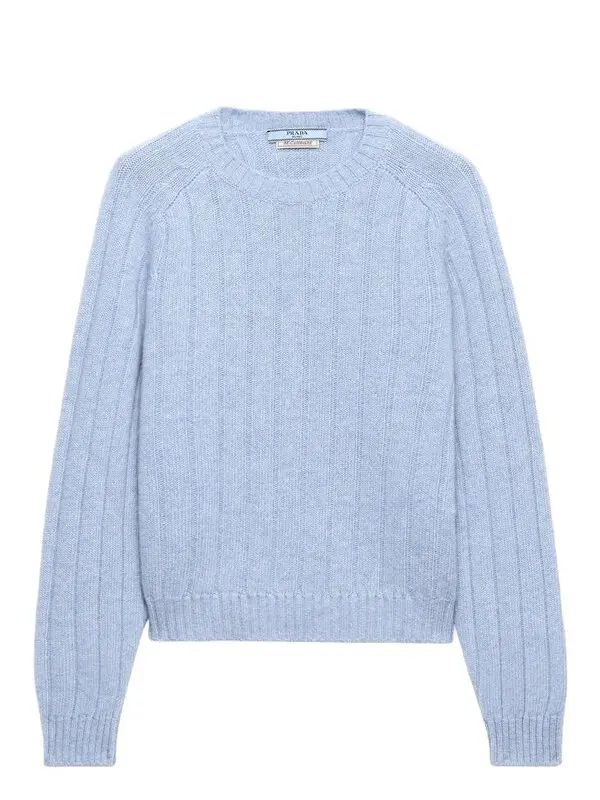 Prada Cashmere Crew-neck Sweater - Blue