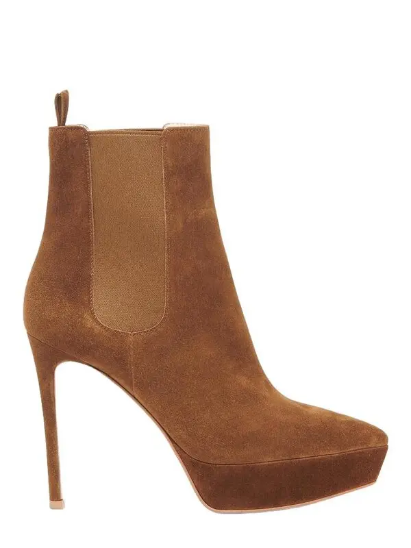 GIANVITO ROSSI 120mm Suede Chelsea Boots - Texas