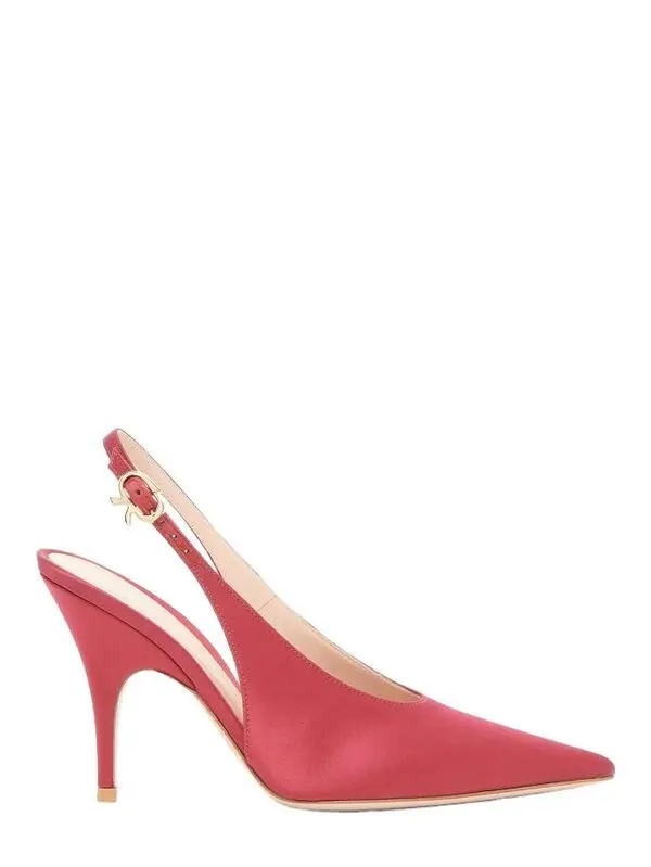 GIANVITO ROSSI Sofia 70mm Satin Slingback Pumps - Orange
