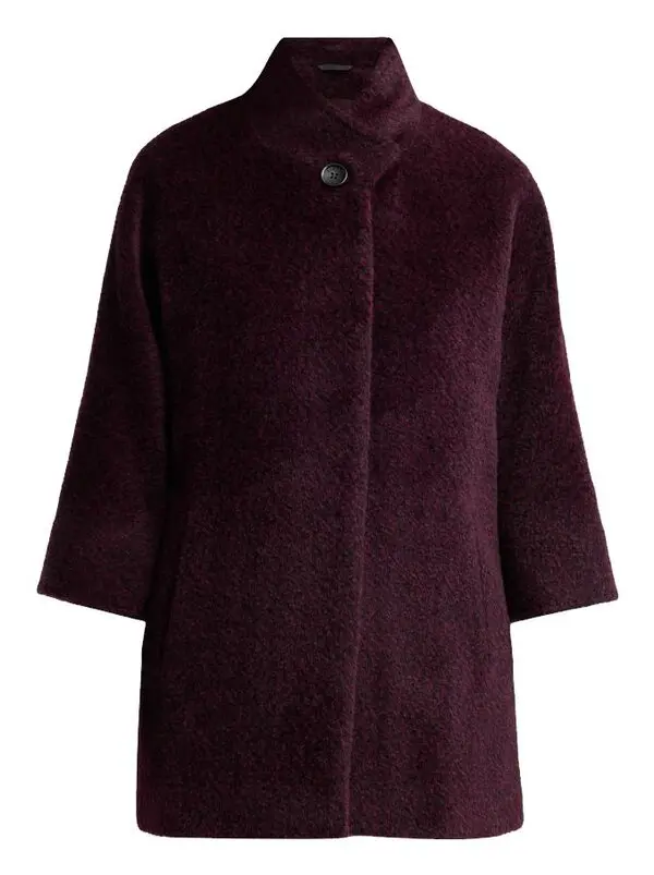 Cinzia Rocca Three-quarter-length-sleeve Coat - Plum