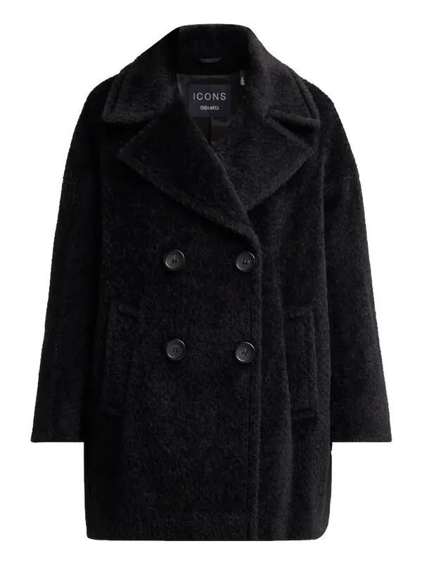 Cinzia Rocca Icons Wool & Alpaca-blend Peacoat - Black