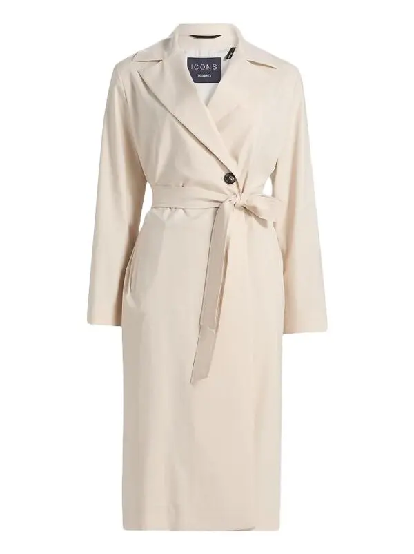 Cinzia Rocca Wrap Cotton-blend Trench Coat - Sand