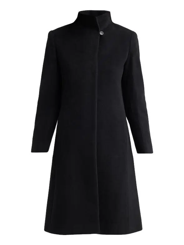 Cinzia Rocca Icons Wool-blend Coat - Black