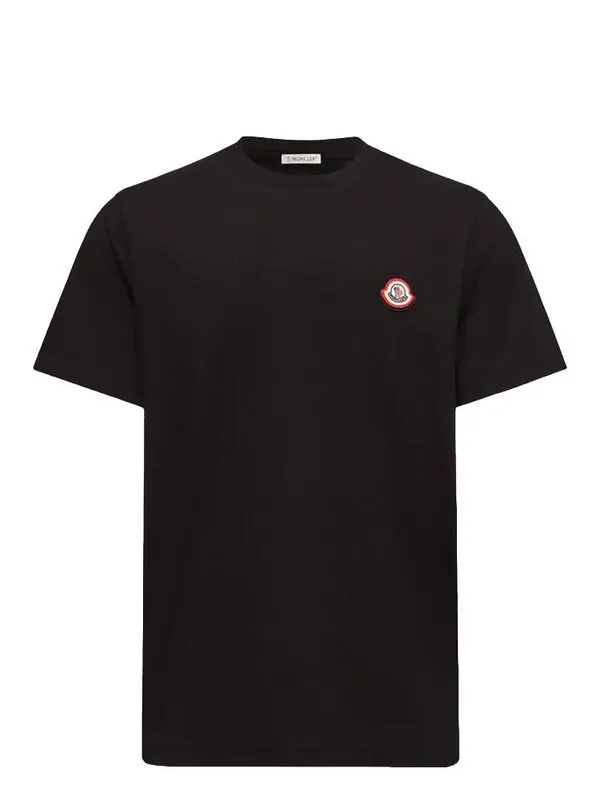 Moncler Crewneck T-shirt In Cotton - Black