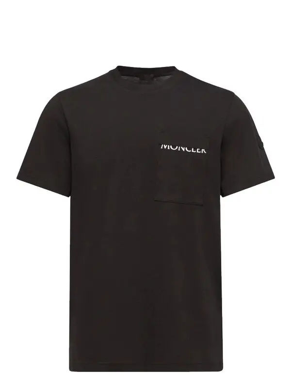 Moncler Crew-neck T-shirt In Cotton - Black
