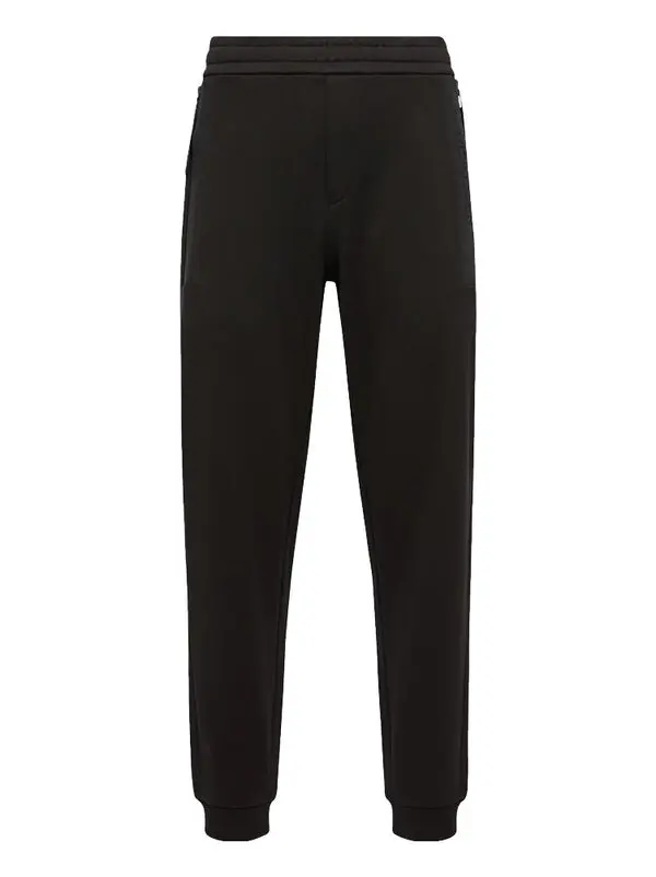 Moncler Sweatpants In Cotton - Black