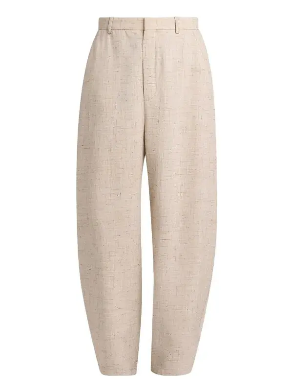 Moschino Tweed Tapered-leg Trousers - Multi Beige