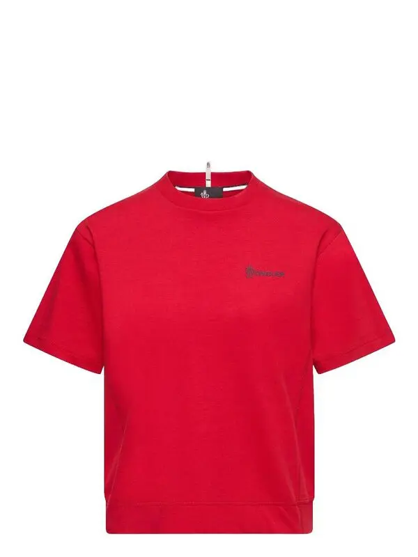 Moncler Crew-neck T-shirt In Cotton - Red
