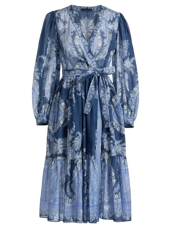 Kobi Halperin Kai Printed Cotton-silk Midi-dress - Midnight Multi