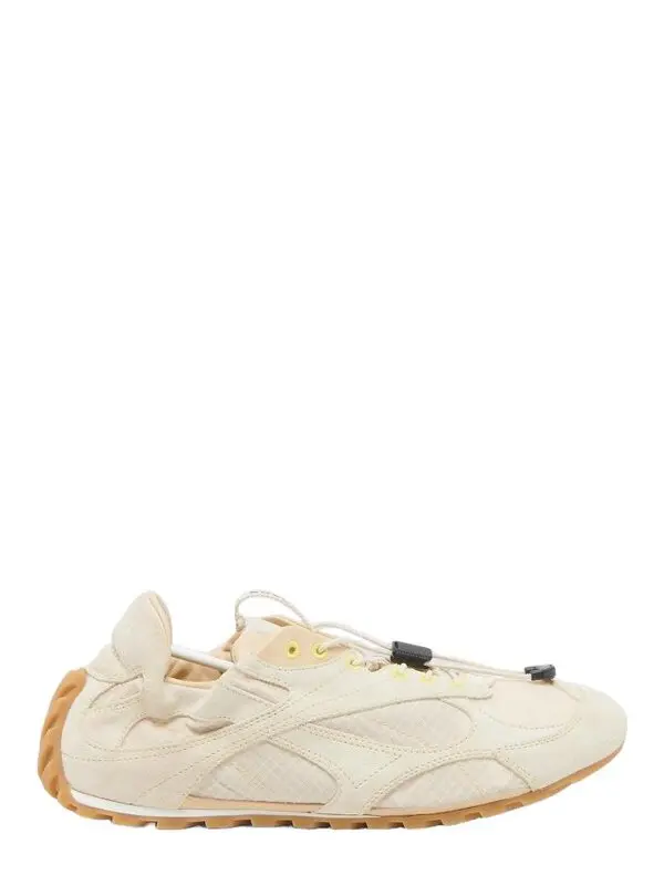 Bottega Veneta Orbit Suede Low-top Sneakers - String Tufo