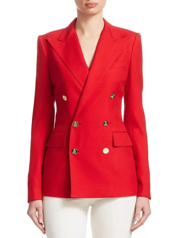 Ralph Lauren Camden Double-breasted Jacket - Red