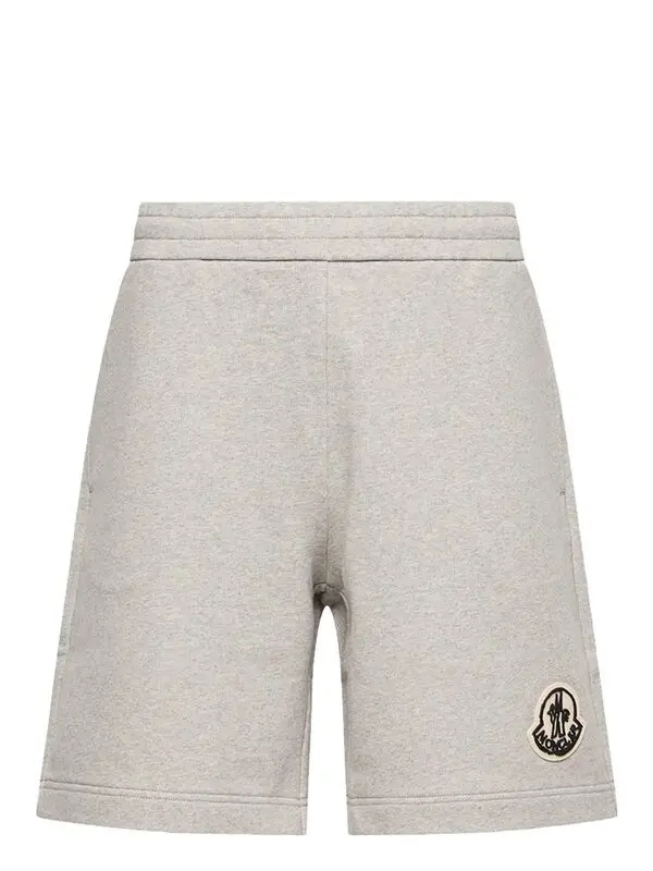 Moncler Shorts In Cotton - Gray