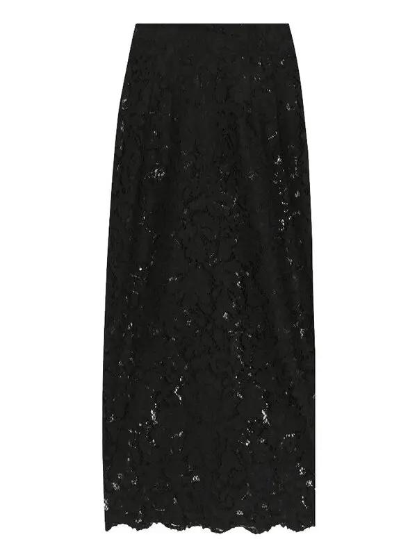 Dolce & Gabbana Lace Midi-skirt - Nero