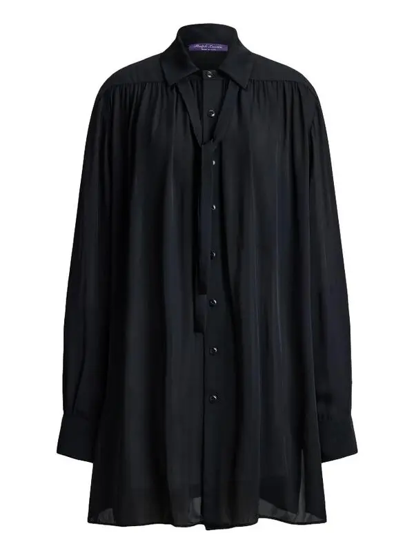 Ralph Lauren Kar Satin Shirt - Black