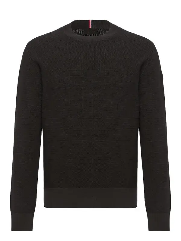 Moncler Sweater In Cotton - Black