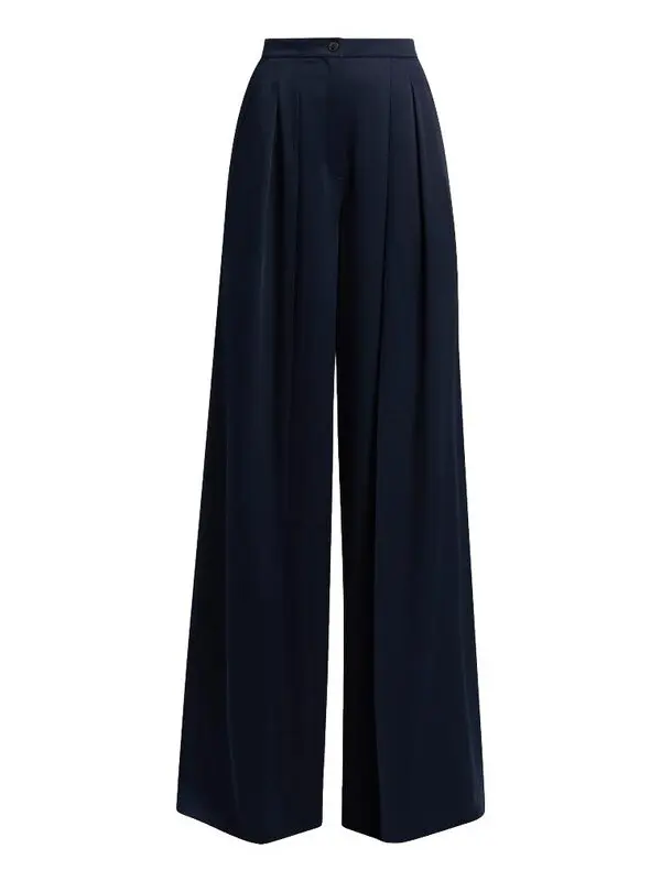Michael Kors High-rise Palazzo Trousers - Midnight