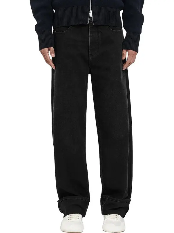 Bottega Veneta Turned-up Faded Jeans - Black