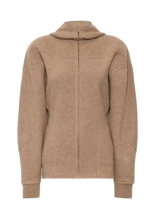 Max Mara Wool And Cashmere Jersey Sweatshirt - Beige