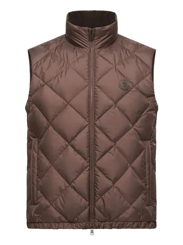 Moncler Chobe Puffer Vest - Brown