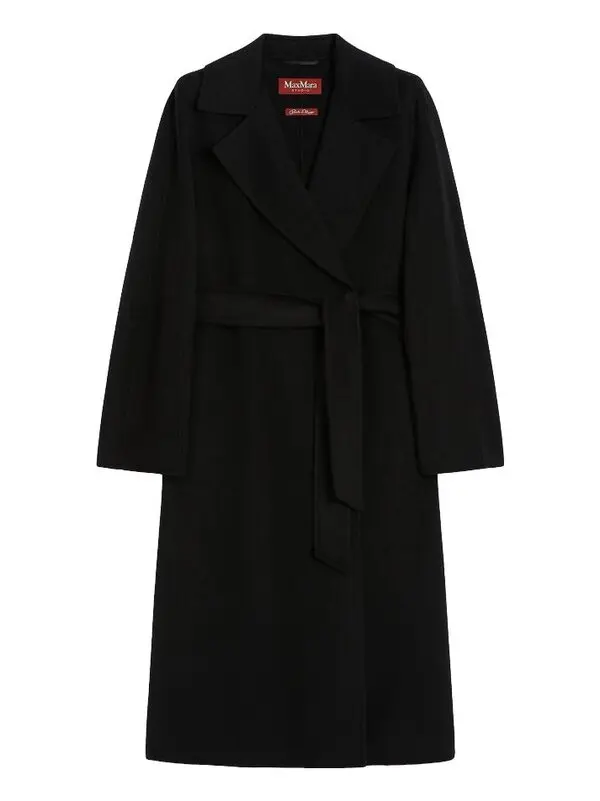 Max Mara Wool Cashmere And Silk Coat - Black
