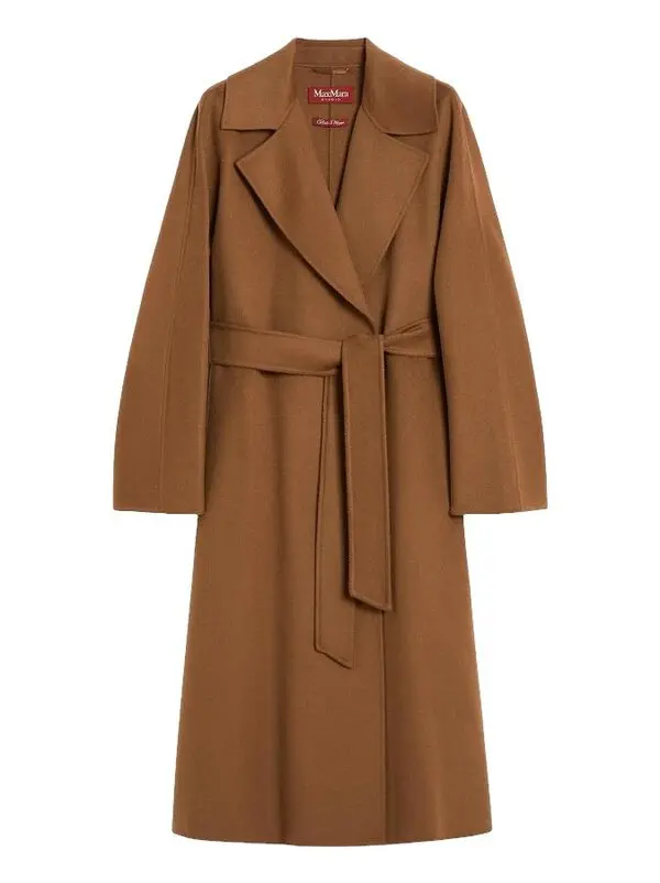 Max Mara Wool Cashmere And Silk Coat - Camel