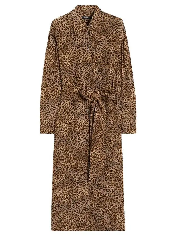 Max Mara Printed Silk Crêpe De Chine Shirt Dress - Multi