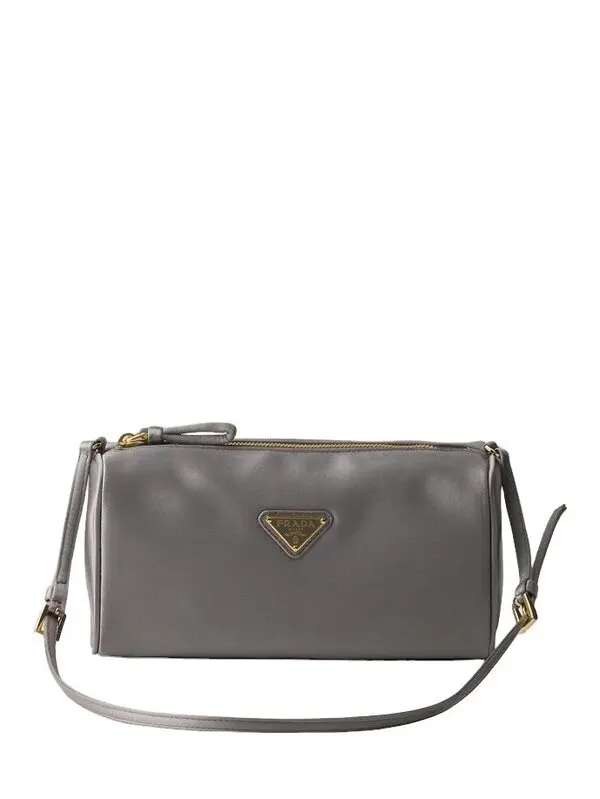 Prada Satin Mini Shoulder Bag - Grey