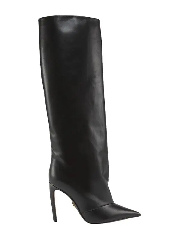 Dolce & Gabbana Devotion 105mm Leather Knee Boots - Nero