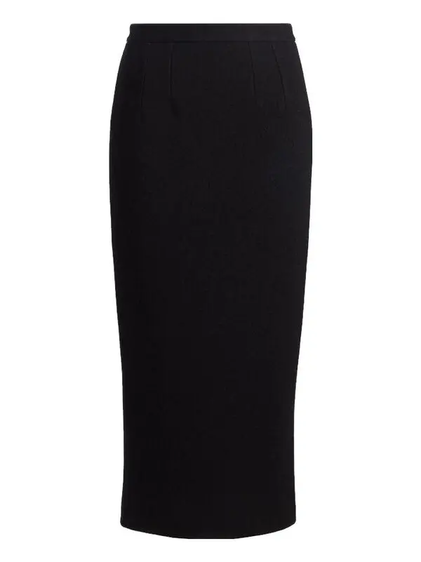 Dolce & Gabbana Wool Pencil Midi-skirt - Nero