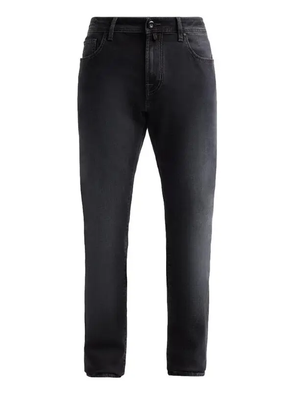 JACOB COHЁN Cotton-blend Slim-fit Jeans - Black
