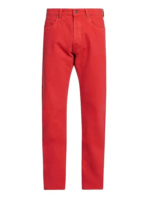 Versace Non-stretch Straight-leg Jeans - Red