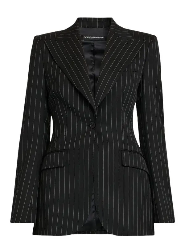 Dolce & Gabbana Pinstriped Stretch Virgin-wool Single-breasted Blazer - Rigato