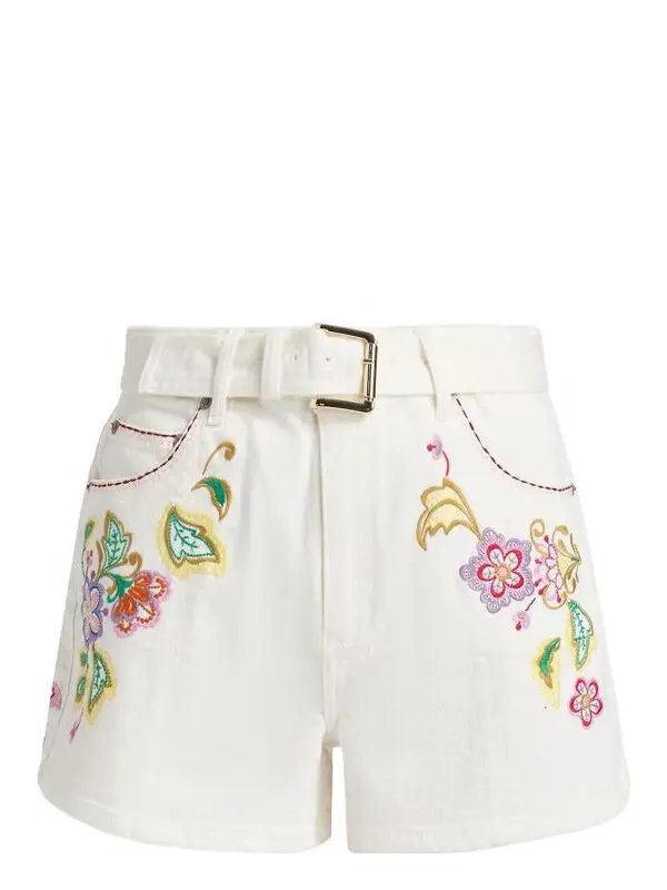 Cinq À Sept Jardin Boheme Belted Ceil Shorts - Scour Multi
