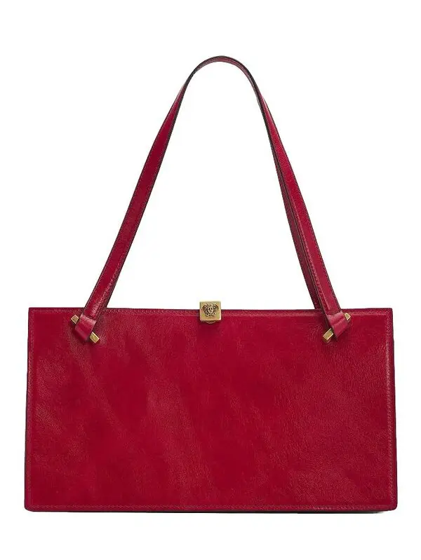 Versace La Vacanza Severine Leather Tote - Fire