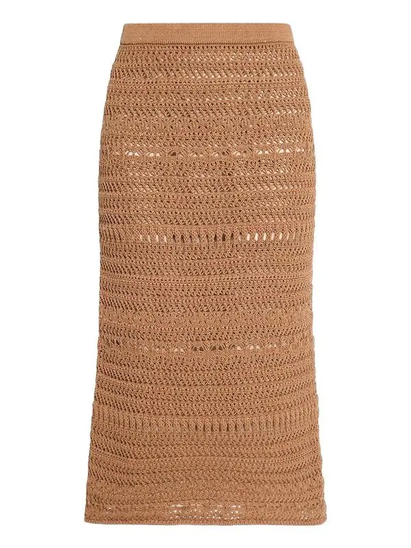 Fabiana Filippi Sequined Cotton-linen Pencil Skirt - Vimini