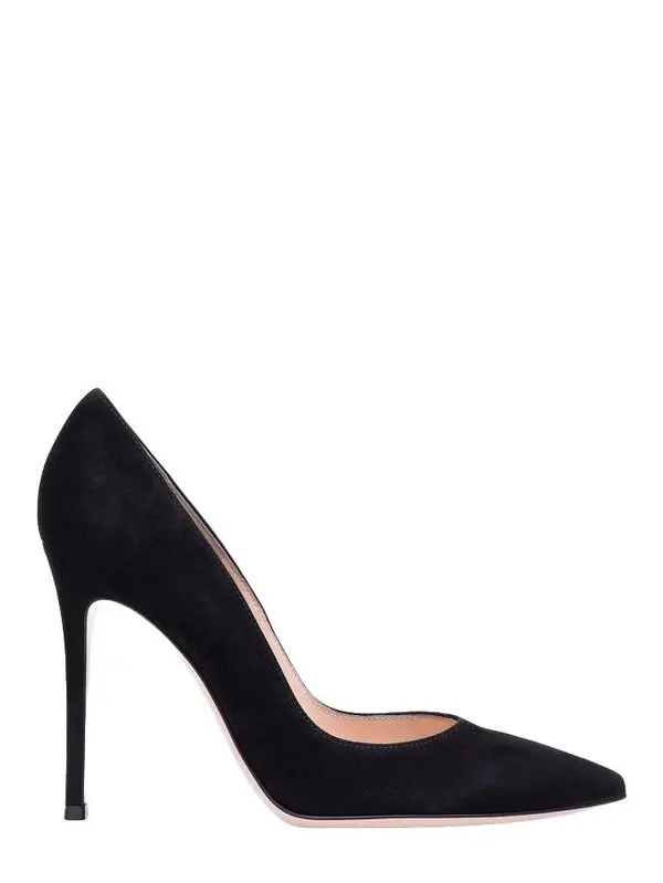 GIANVITO ROSSI 105mm Suede Stiletto-heel Pumps - Black