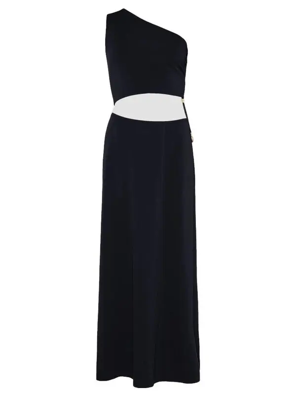 ERES Légende Asymmetric One-shoulder Maxi Dress - Black