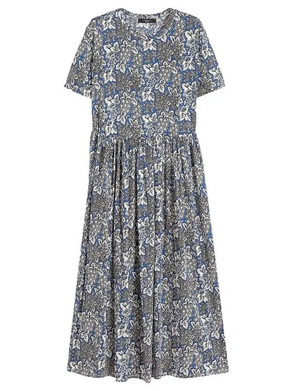 Max Mara Cotton Jersey Dress - Light Blue