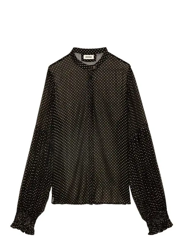 Zadig&Voltaire Tandy Mousseline Sparkle Blouse - Noir