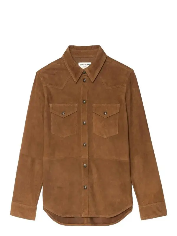 Zadig&Voltaire Thelma Suede Shirt - Daim