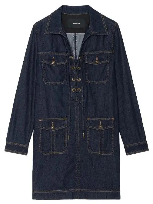 Zadig&Voltaire Remacha Denim Minidress - Brut