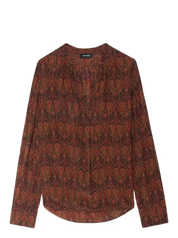 Zadig&Voltaire Tinko Paisley Top - Black