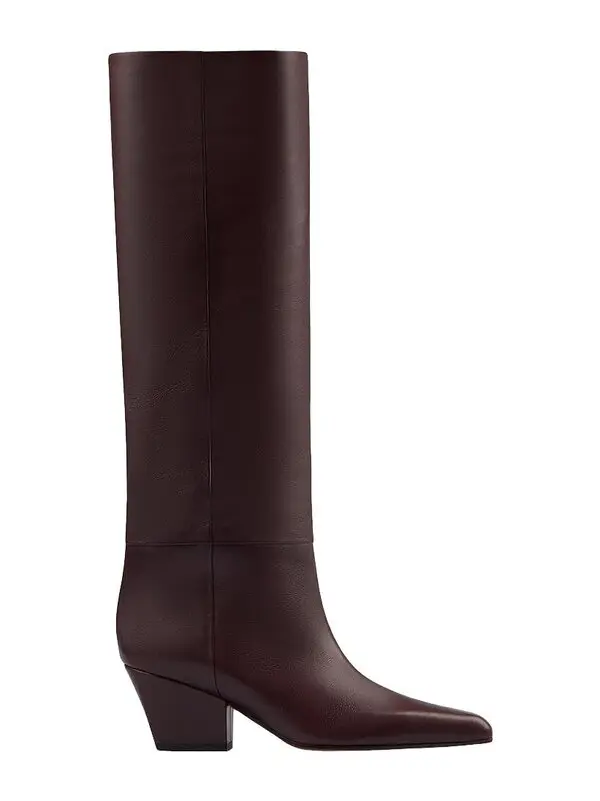 Paris Texas Jane Leather Knee-high Boots - Mocha