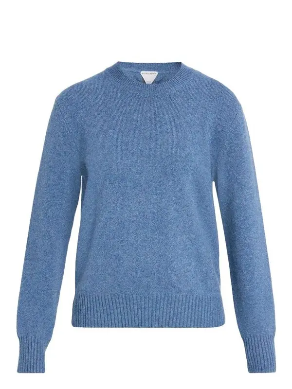 Bottega Veneta Cashmere-blend Crewneck Sweater - Blue