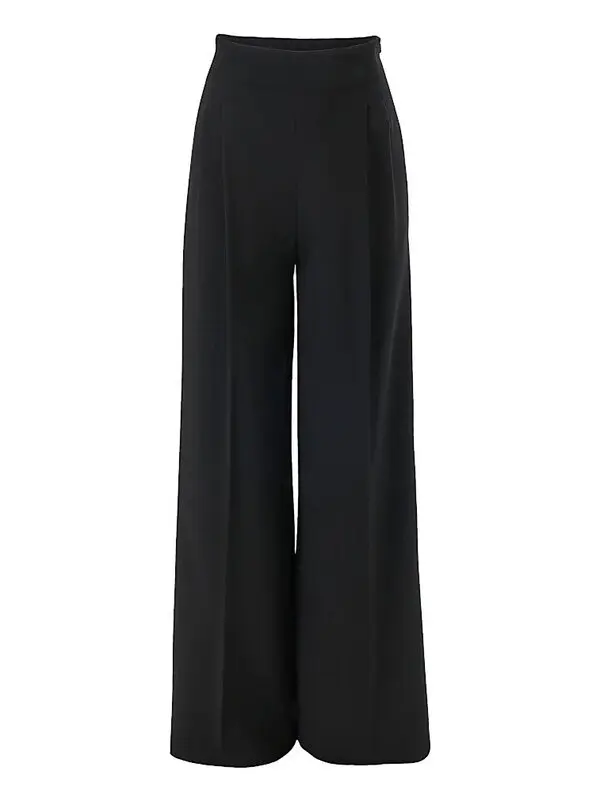 Carolina Herrera Marisol Wool Wide-leg Pants - Black
